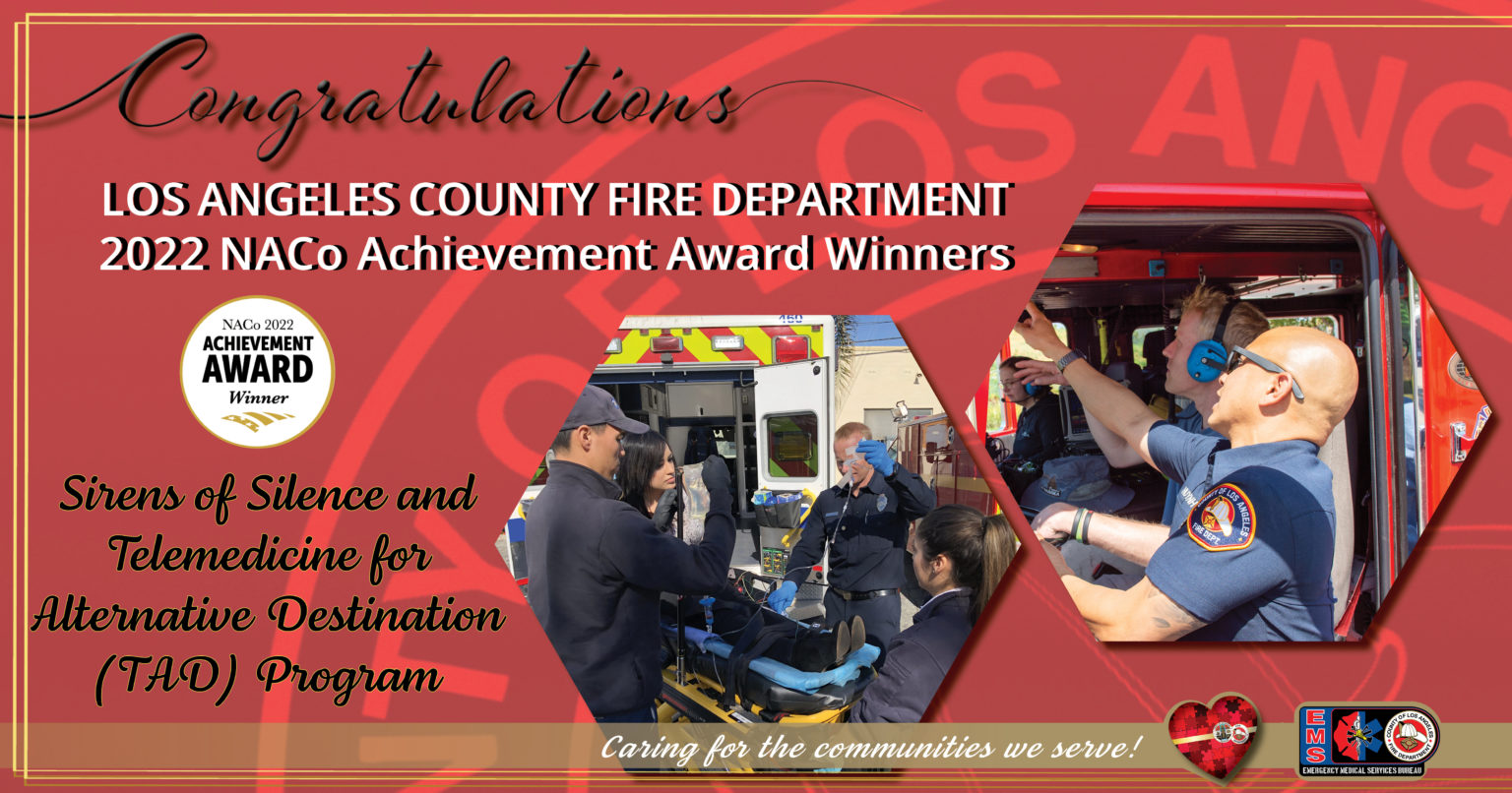 Two LACoFD Program Receive 2022 NACo Achievement Awards - Fire Department
