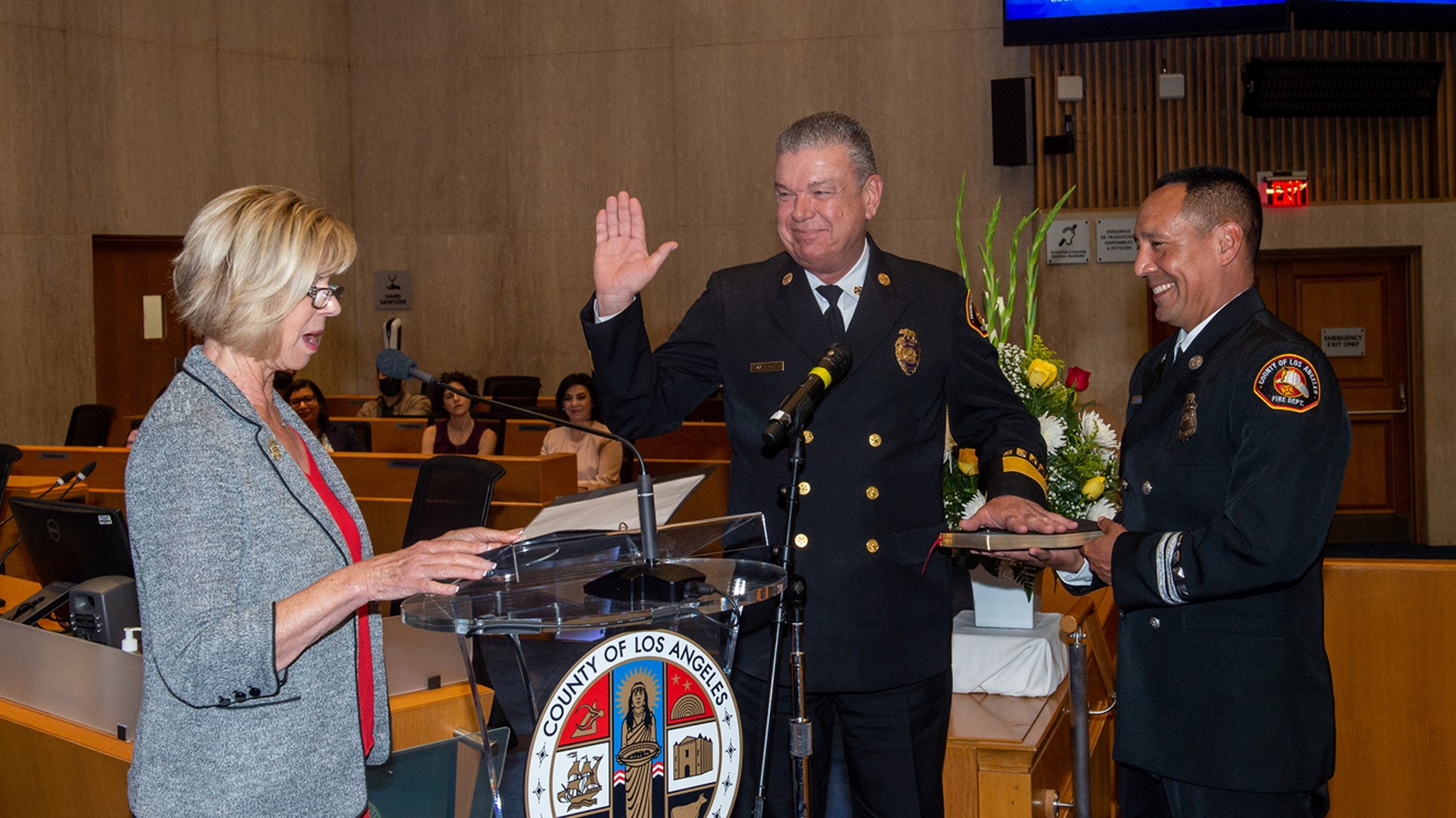 Anthony C. Marrone Officially Sworn-In as LACoFD’s Tenth Fire Chief ...
